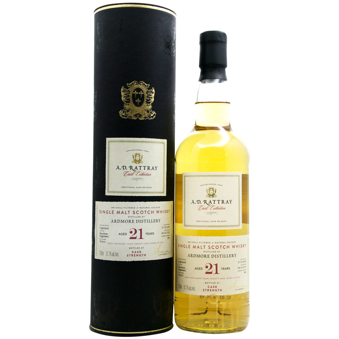 ARDMORE 21 YEARS OLD - 1998 VINTAGE - SINGLE MALT SCOTCH WHISKY BY AD ...