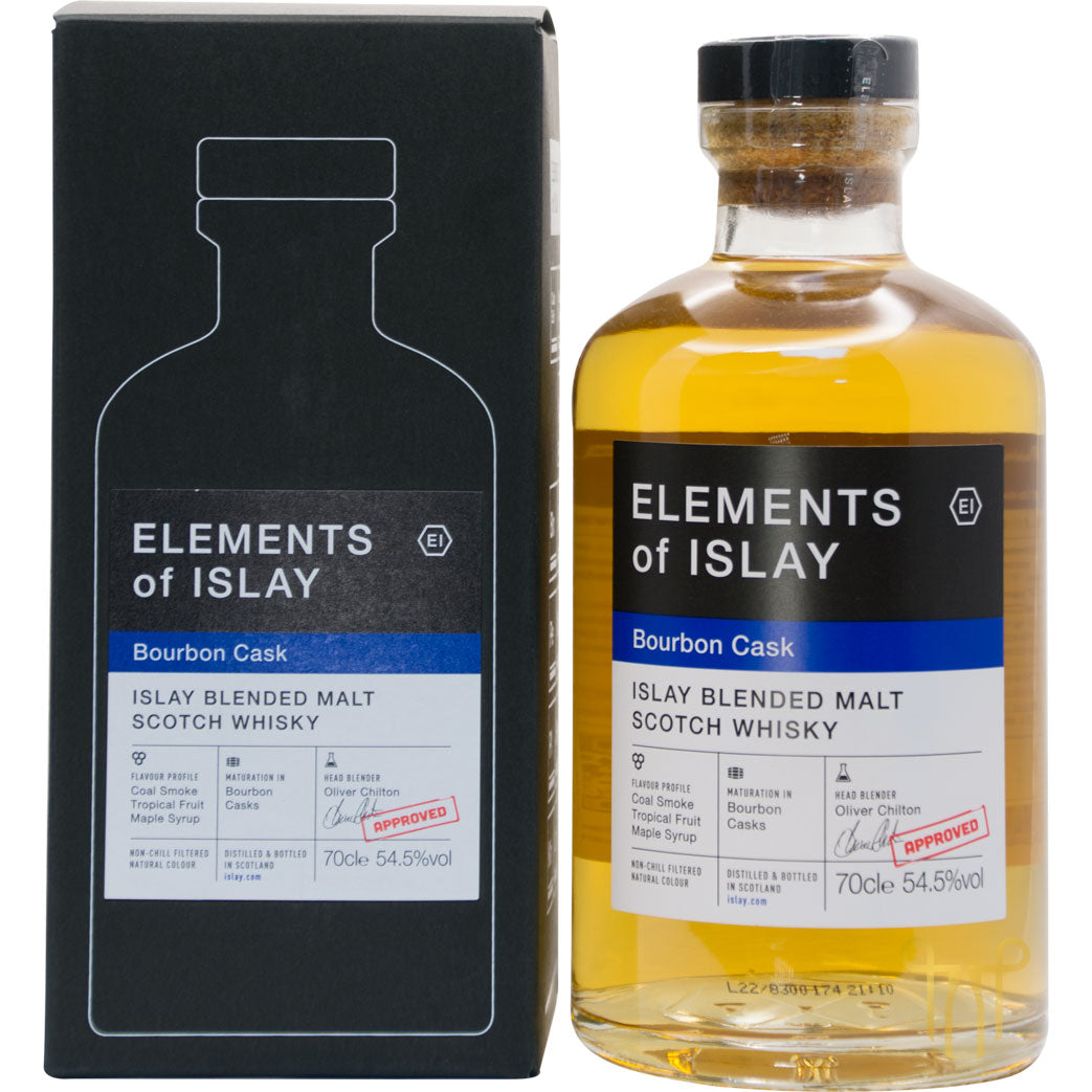 ELEMENTS OF ISLAY - BOURBON CASK - BLENDED MALT SCOTCH WHISKY ...
